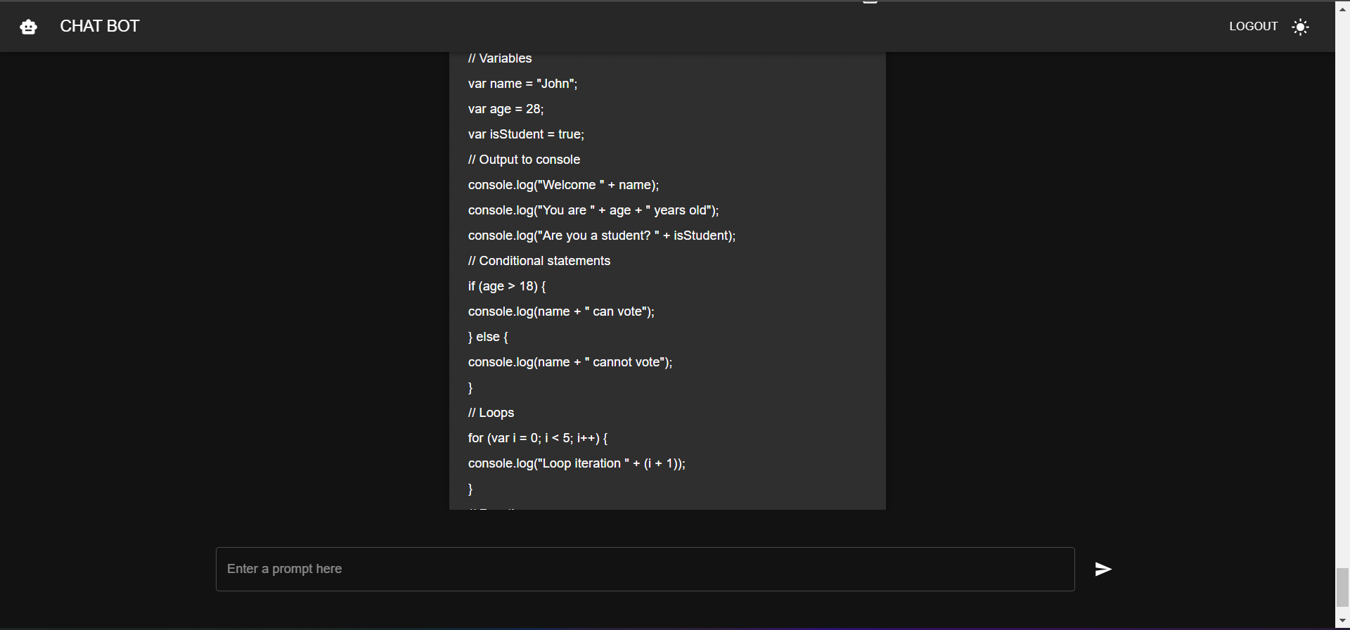 GitHub - SomnathKar000/AI-Chatbot: The Chat Bot Application is a powerful and interactive chat ...