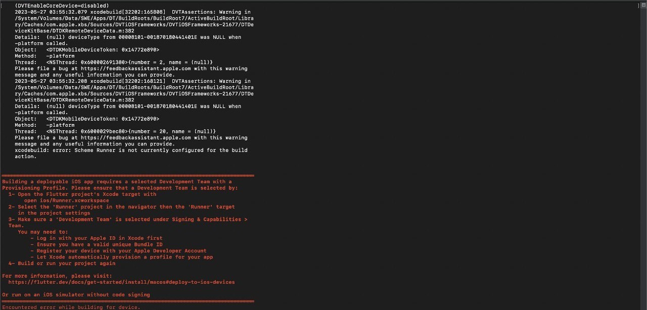 Error Signing a Flutter application after migrating to Apple organization account : r/flutterhelp