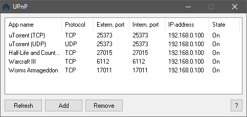 GitHub - r57zone/UPnP: Application for ports forwarding on router / Приложение для ...
